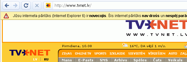 TVNET Inform Lietot jus Par Vecu P rl ku Lieto anu Pods lv